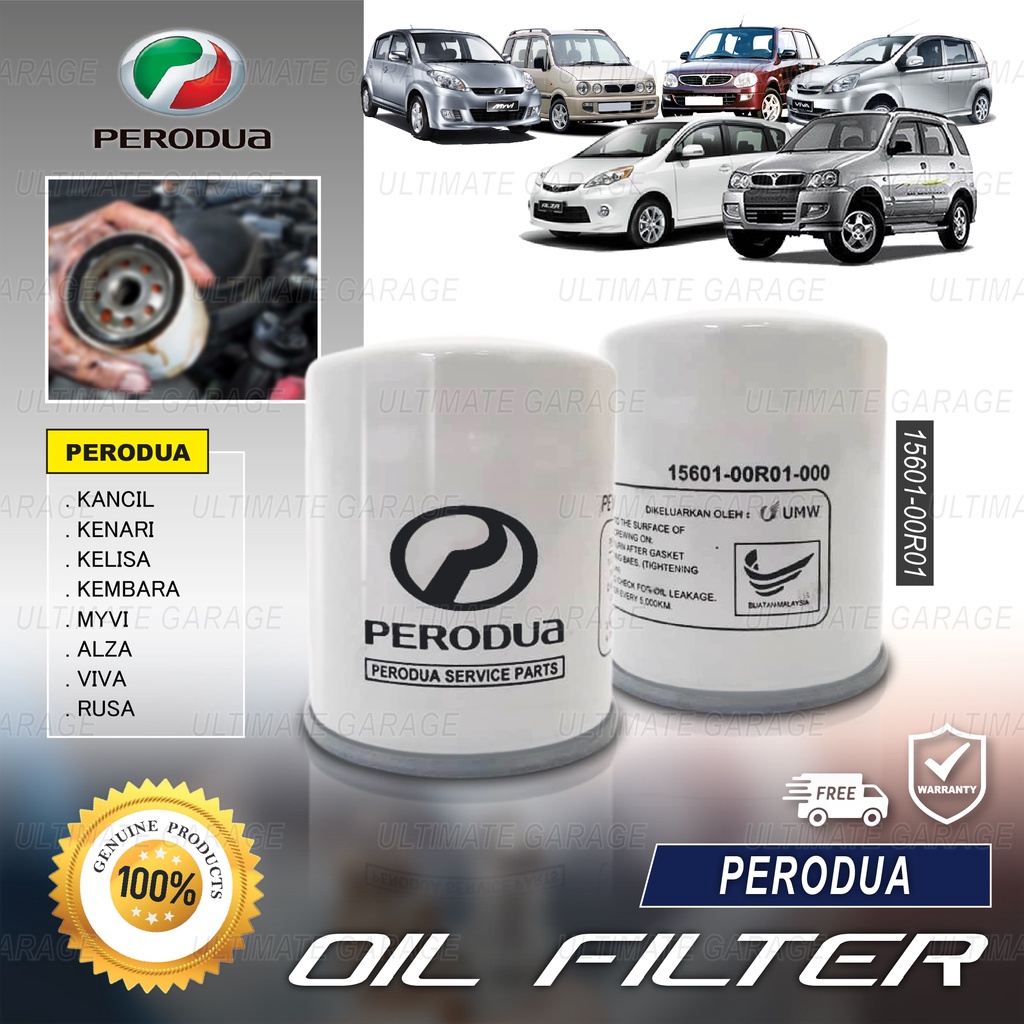 Original Perodua Oil Filter 15601-00R01-000 Penapis Minyak MYVI KANCIL ...