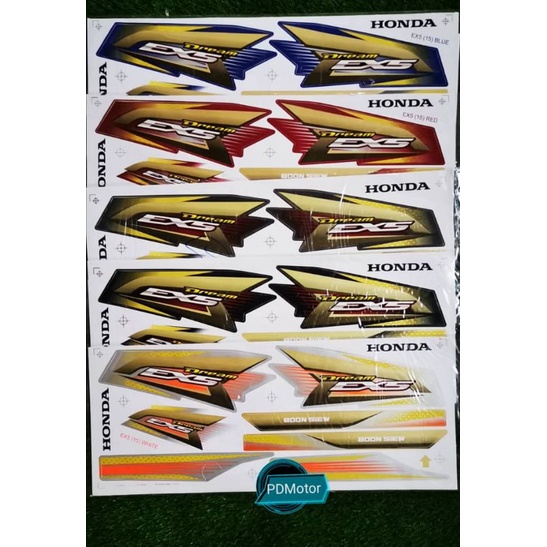 BODY STICKER HONDA Ex5 DREAM - (15) | Shopee Malaysia