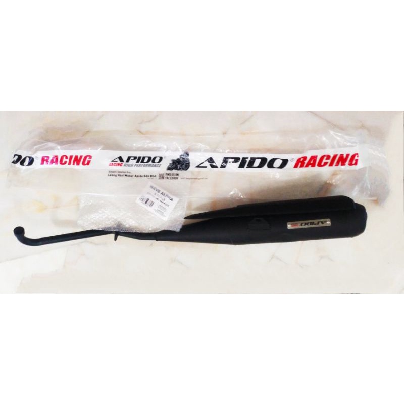 HONDA WAVE ALPHA APIDO STANDARD RACING EXHAUST PIPE MUFFLER WITH ...