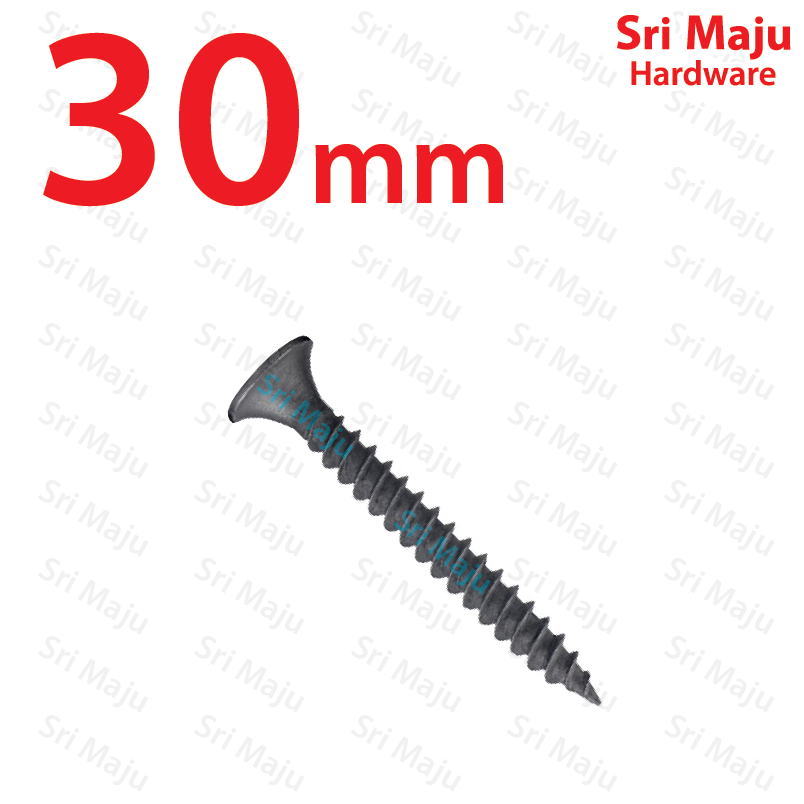 MAJU Quality Black Dry Wall Black Screw Driving Counter Sunk Flat Head ...