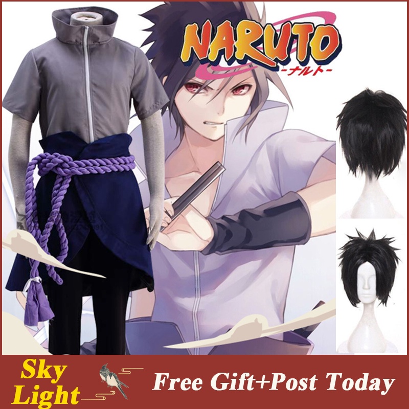 Uchiha Sasuke Cosplay Halloween Costume Anime Haruto Shippuden Third ...