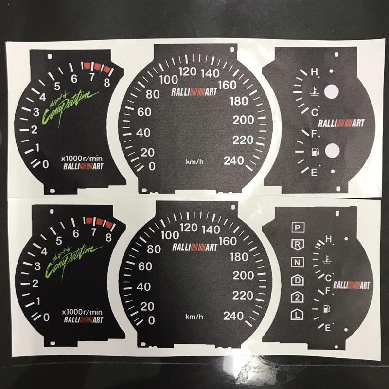 Panel Meter Sticker Wira RalliArt Design Auto & Manual Black | Shopee ...