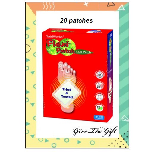 NUTRIWORKS Flexi patch Foot Patch 20s (Exp: 10/2024) | Shopee Malaysia