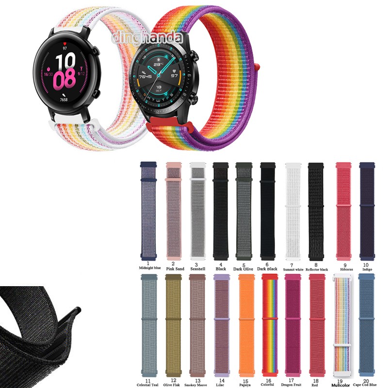 Nylon Strap Sport Loop Band For Huawei Watch GT6 6 pro GT 5 4 3 2 GT2e ...