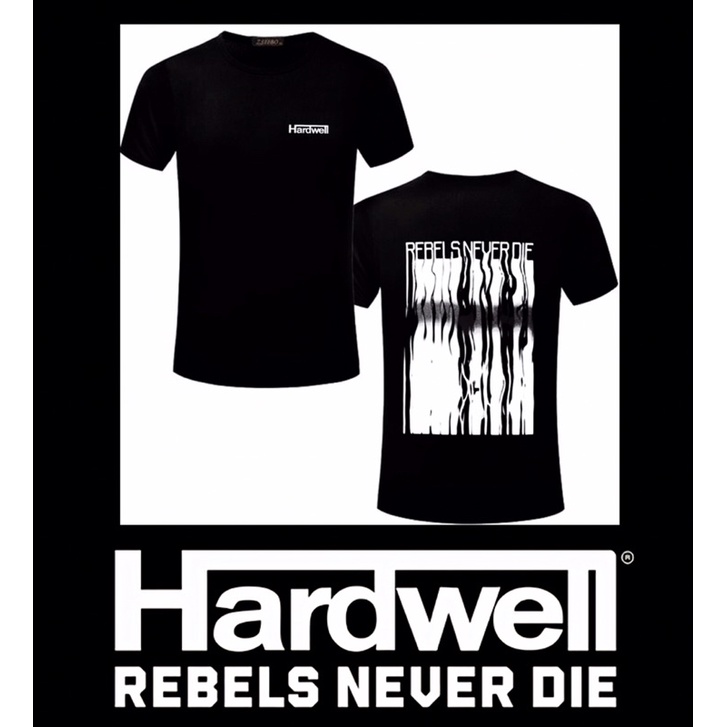 T-shirt/t-shirt Hardwell'Rebel never die' | Shopee Malaysia