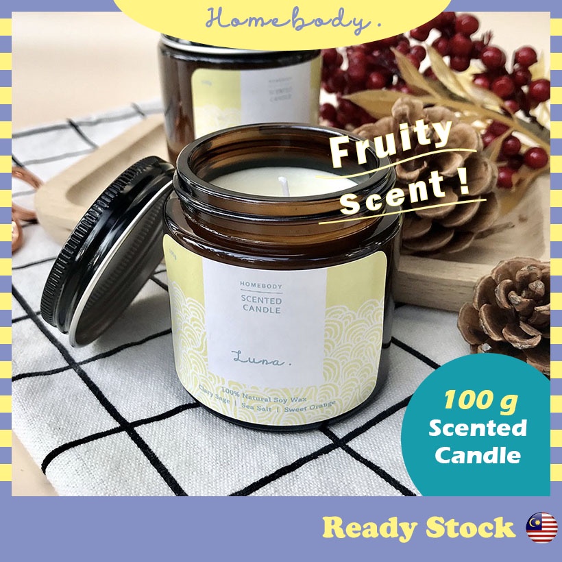 [Product Malaysia] 100g Scented candle (Luna) Natural Soy Wax Fragrance ...