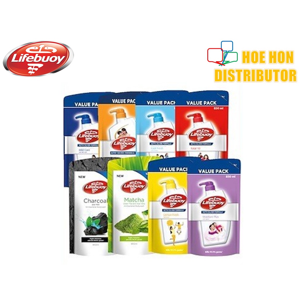 Lifebuoy Shower Gel Body Wash Refill 850ml Total 10 Cool Lemon Fresh ...