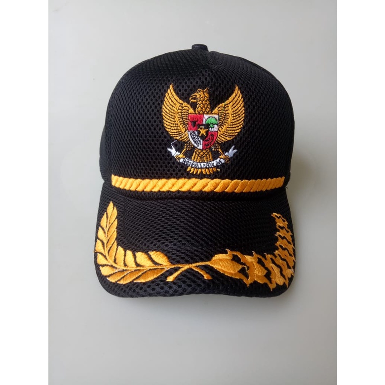 Garuda Embroidered Civil Servant Hat-Net Hat-District Head Hat-Village ...