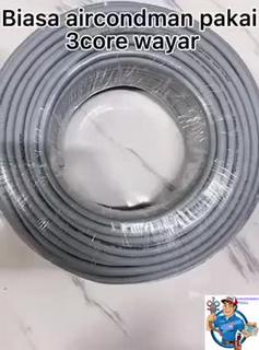 wayar cable aircond switch wire kabel air-conditioner power point suis ...