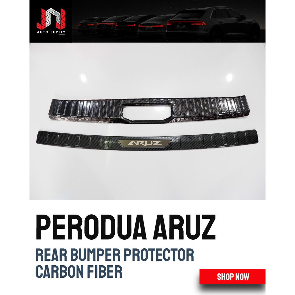 [carbon fiber] Perodua Aruz / Toyota Rush Rear Bumper Protector Inner ...