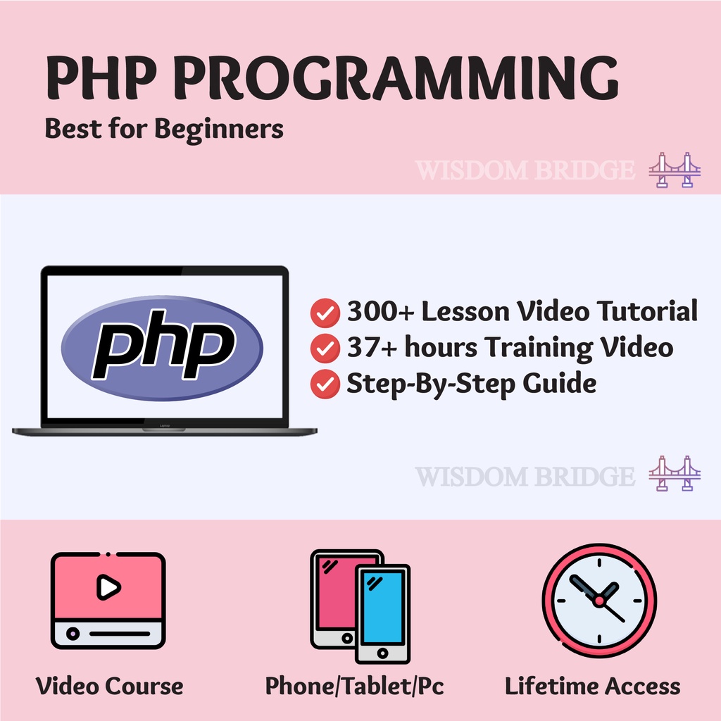 Video Course Learn Php For Beginners Python C C C C Java