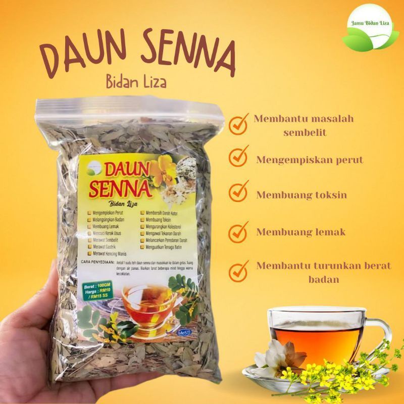 DAUN SENNA BIDAN LIZA (TEA DETOX) | Shopee Malaysia