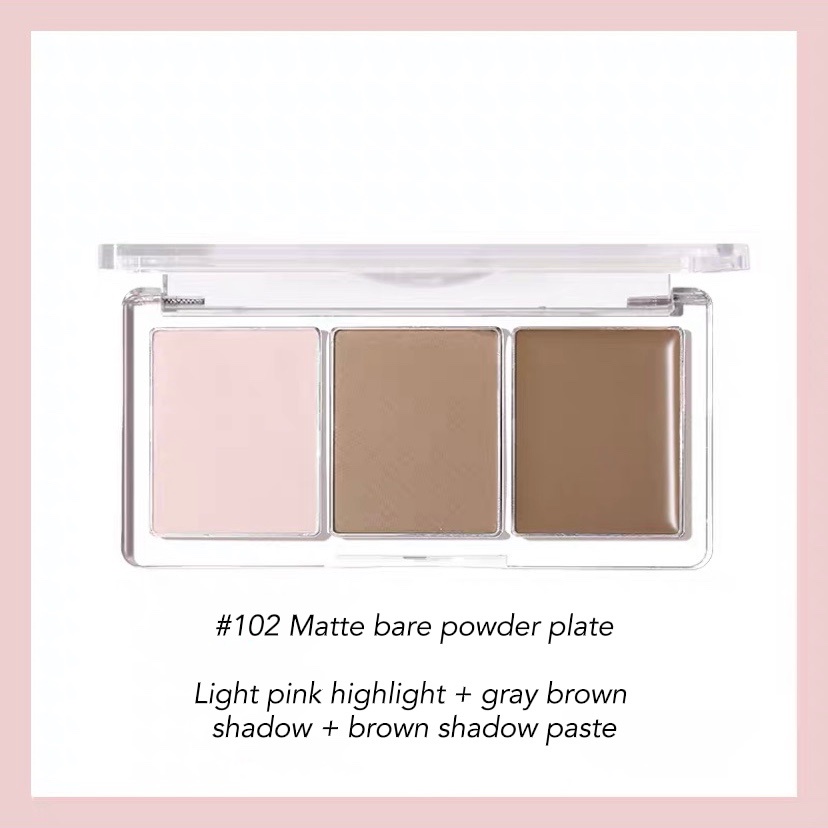GOGO TALES 3 Colours Matte Highlight Contour Palette Gogotales ...
