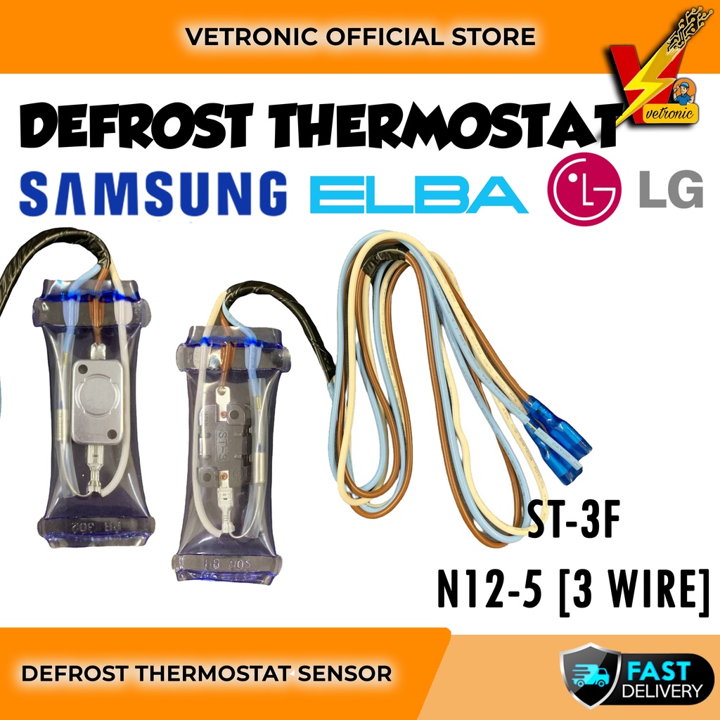 冰箱传感器 Universal Fridge Refrigerator Defrost Thermostat Sensor with ...