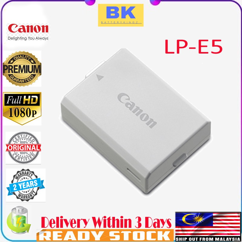 Canon LP-E5 Rechargeable Lithium-Ion Battery Pack | Shopee Malaysia