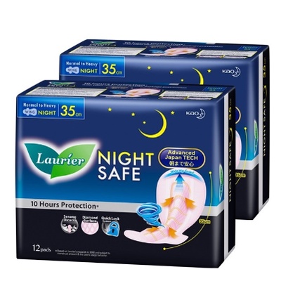 Laurier Soft Care Nightsafe Wing 35cm 12s | Shopee Malaysia