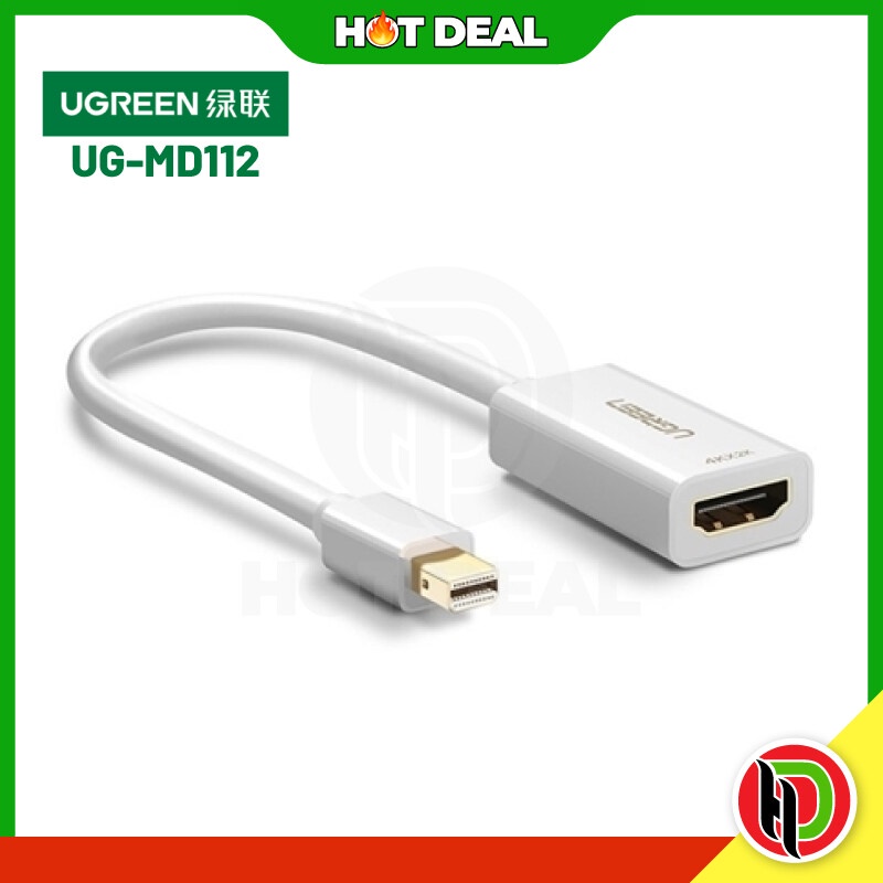 Hotdeal Ugreen Mini DP to HDMI Converter 4K/1080p (White) Ugreen UG ...