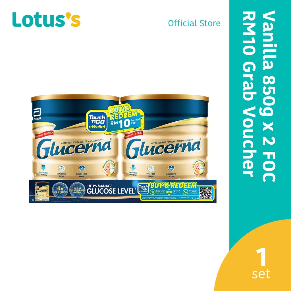 Glucerna Vanilla 850g x 2 Twinpack | Shopee Malaysia
