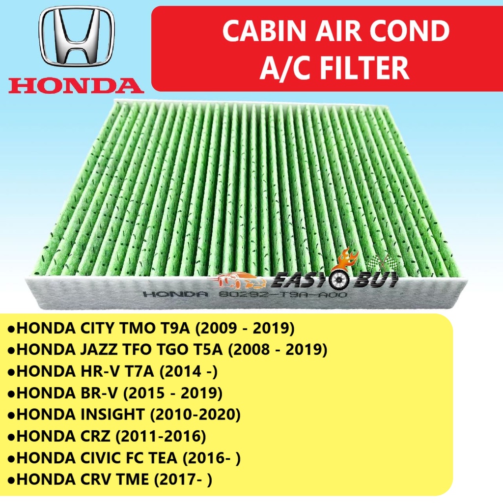 Cabin Air Cond A/C Filter - HONDA CITY 2008-2019 TMO T9A JAZZ TFO TGO ...