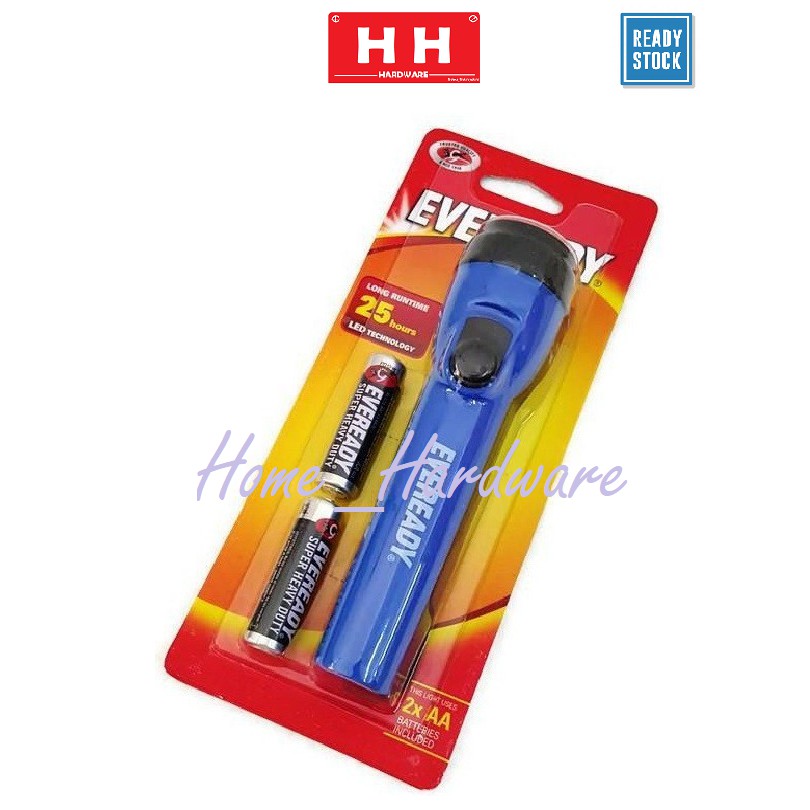 ( 100% Original EVEREADY ) Torchlight Runtime 25 Hours ; Lampu Suluh ...