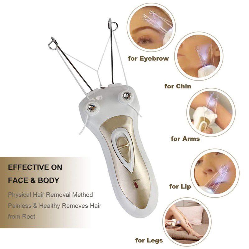 Geemy GM-2891 Rechargeable Hair Remover Threading Machine Ideal for all ...
