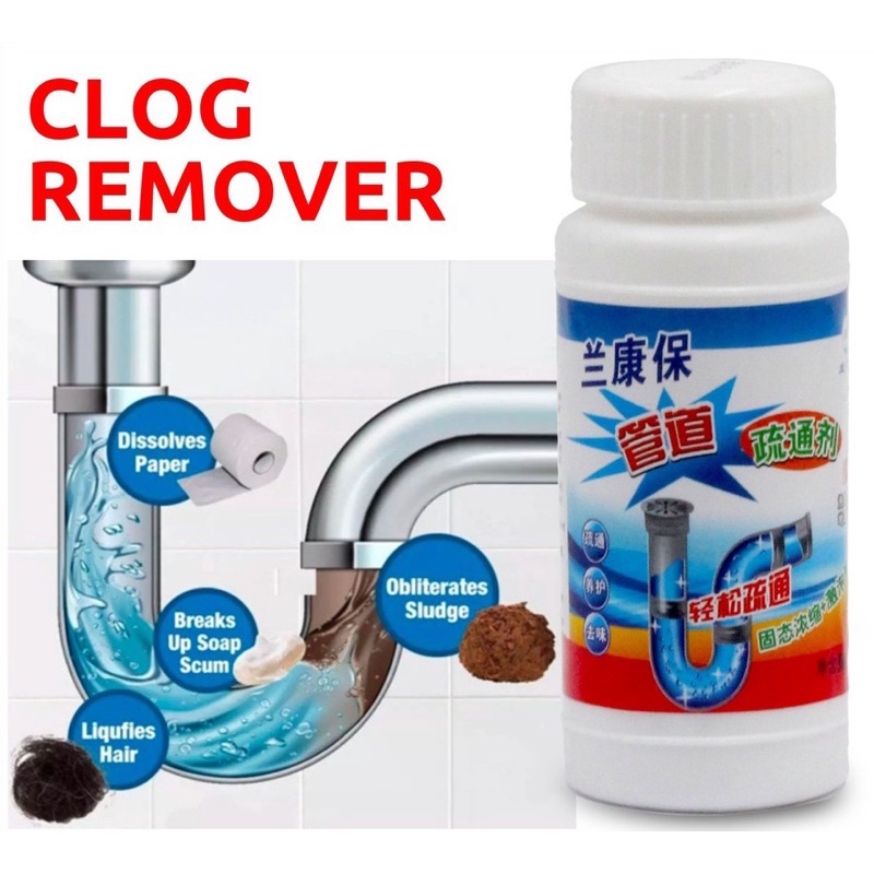 1bottle serbuk pencuci pipe sinki tersumbat / pencuci longkang | Shopee ...