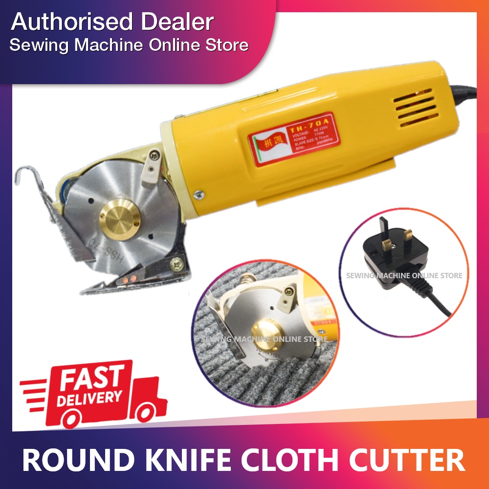 🔥 BORONG MURAH 🔥 Mesin Potong Kain / Round Knife Cloth Cutter Machine ...