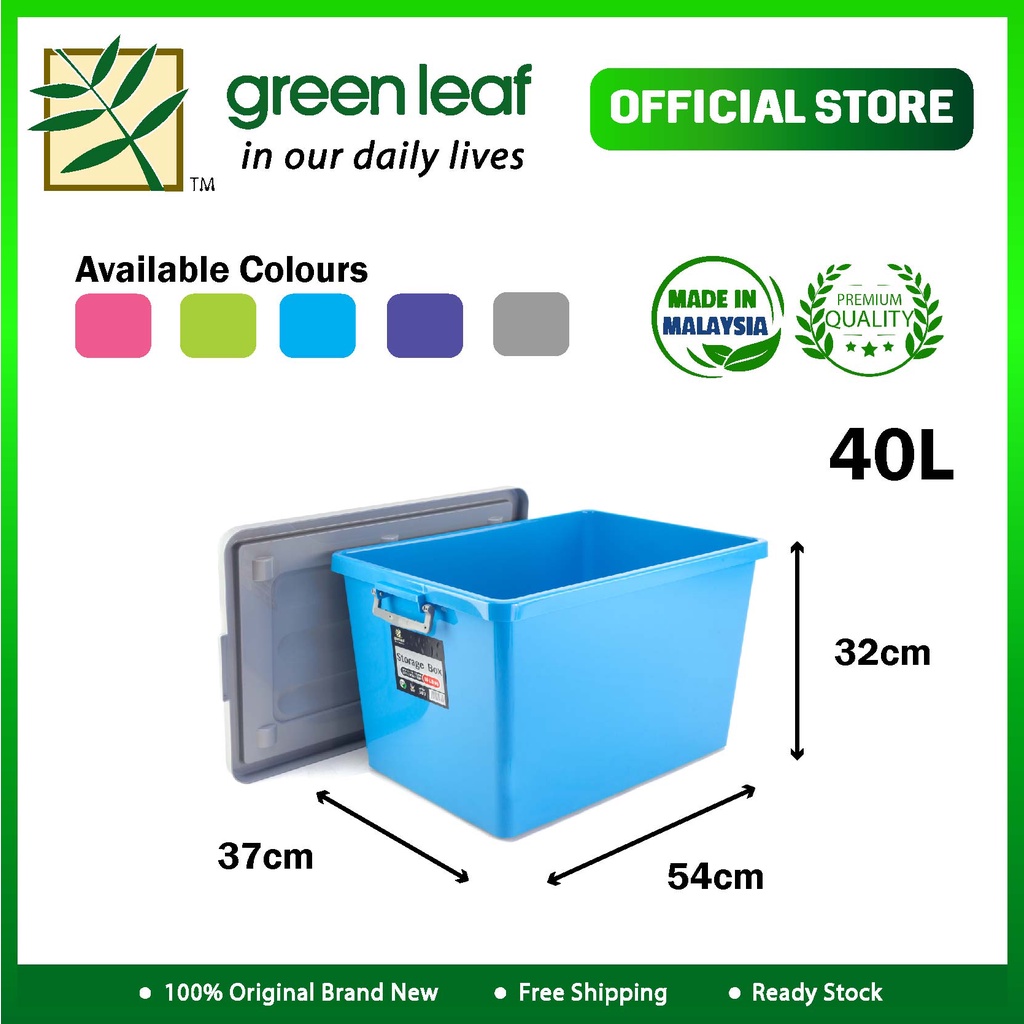 Green Leaf Corporation Sdn Bhd , Storage Box 40L With 6 Wheels (54cm x ...