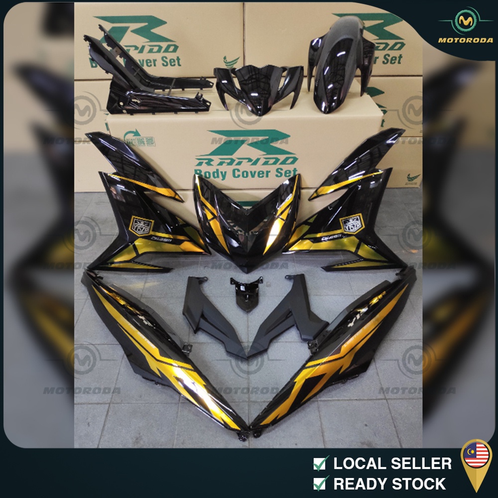 Rapido Cover Set Assembly Y15ZR V1 V2 LC150 (35) Chrome Series (Sticker ...