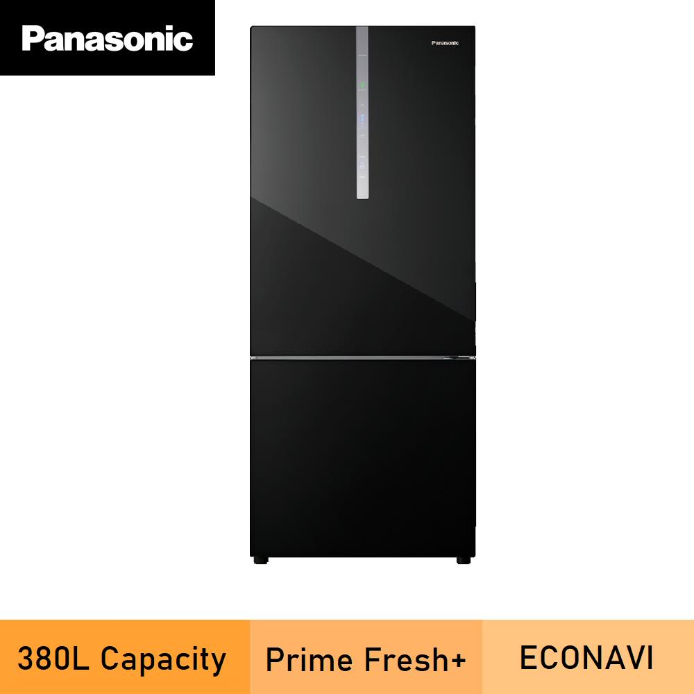 PANASONIC NR-BX421WGK 2-DOOR BOTTOM FREEZER REFRIGERATOR GLASS DOOR ...
