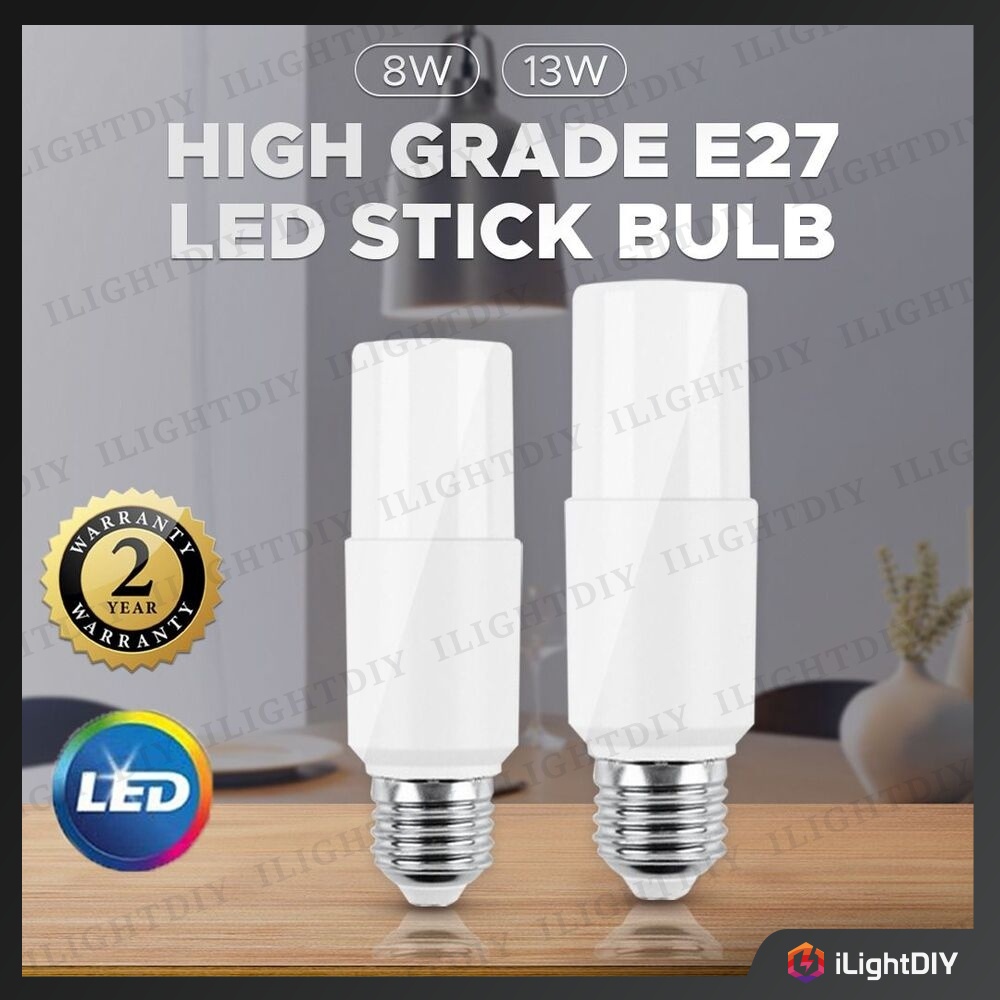 8W/13W E27 LED STICK BULB | Shopee Malaysia