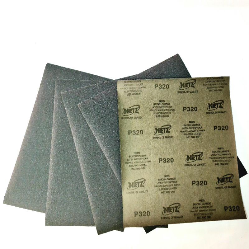 NIETZ HEAVY DUTY LATEX WATERPROOF ABRASIVE SAND PAPER SMOOTH & CRUDE ...