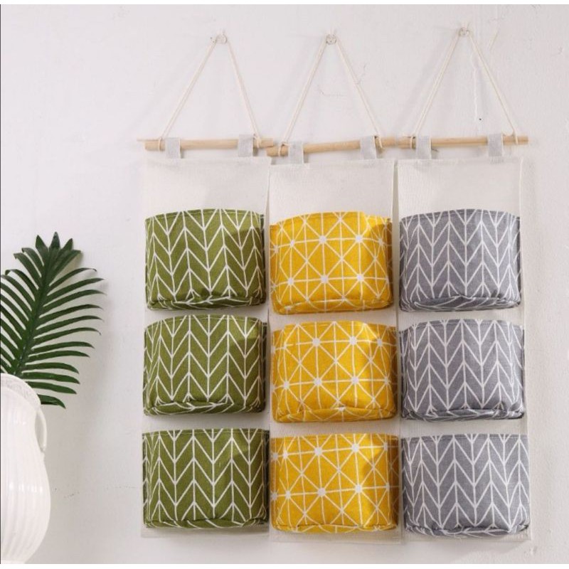 🌟Promo🌟Tempat letak surat, tempat letak barang, cotton pocket hanging ...