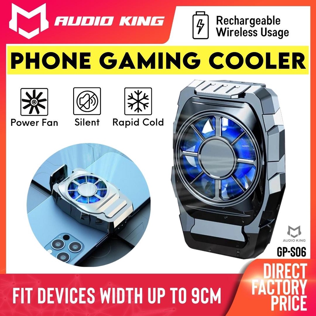 Gaming Phone Cooler Gaming Cooler Pad GP-S06 Rechargeable Mobile Phone ...
