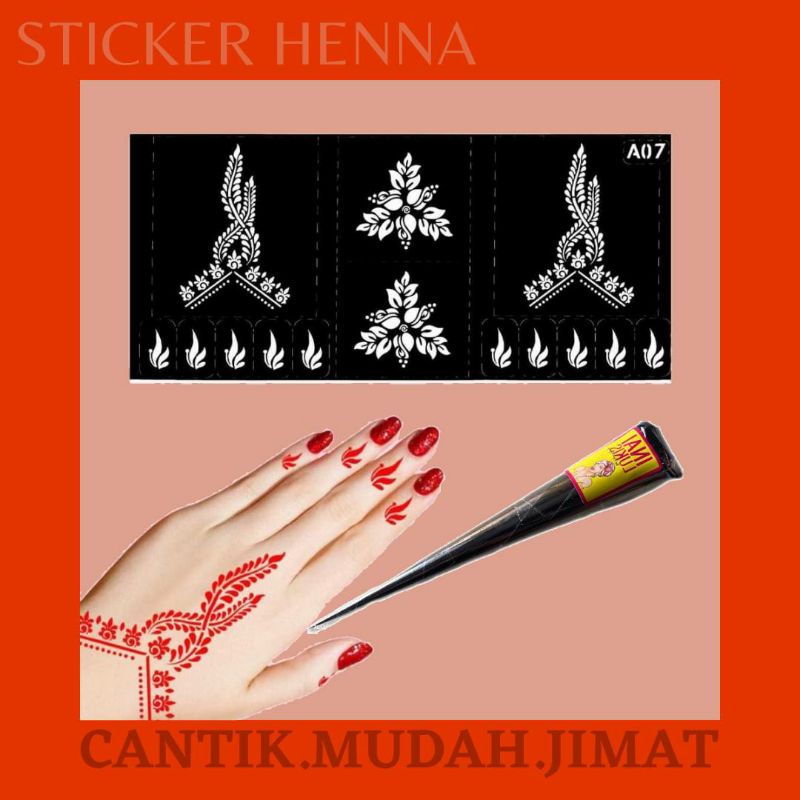 Inai lukis & sticker inai💅 | Shopee Malaysia