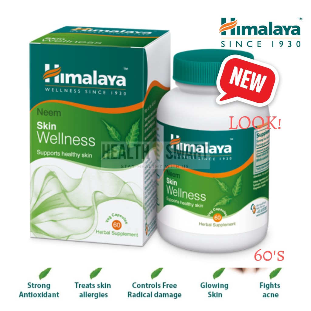 Himalaya Skin Wellness Neem Capsules 60's/60'sx2 | Shopee Malaysia