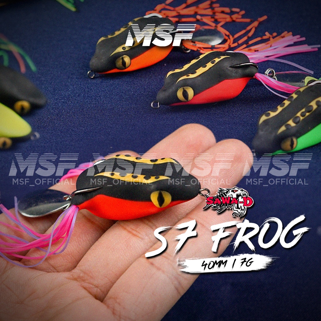 [MSF] Sawa-D S7 Soft Frog Thailand | 4cm / 7g | Haruan Killer | Katak Getah Casting | Ready ...