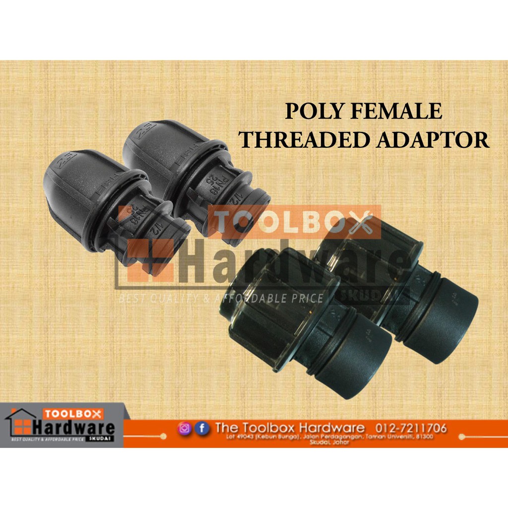 POLY FEMALE THREADED ADAPTOR | Shopee Malaysia
