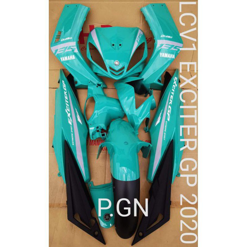 LC135 V1 EXCITER GP 2020 HLD COVER SET P.GN LC135 V1 COVER SET(STICKER ...