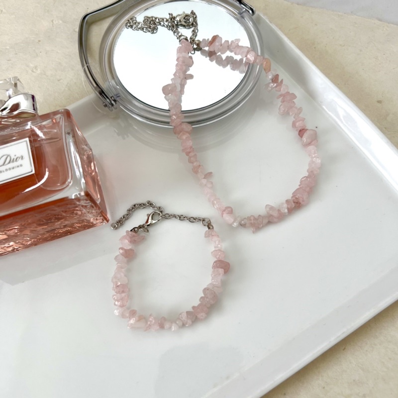 Rose QUARTZ SERIES (Real Natural Stone) | Shopee Malaysia