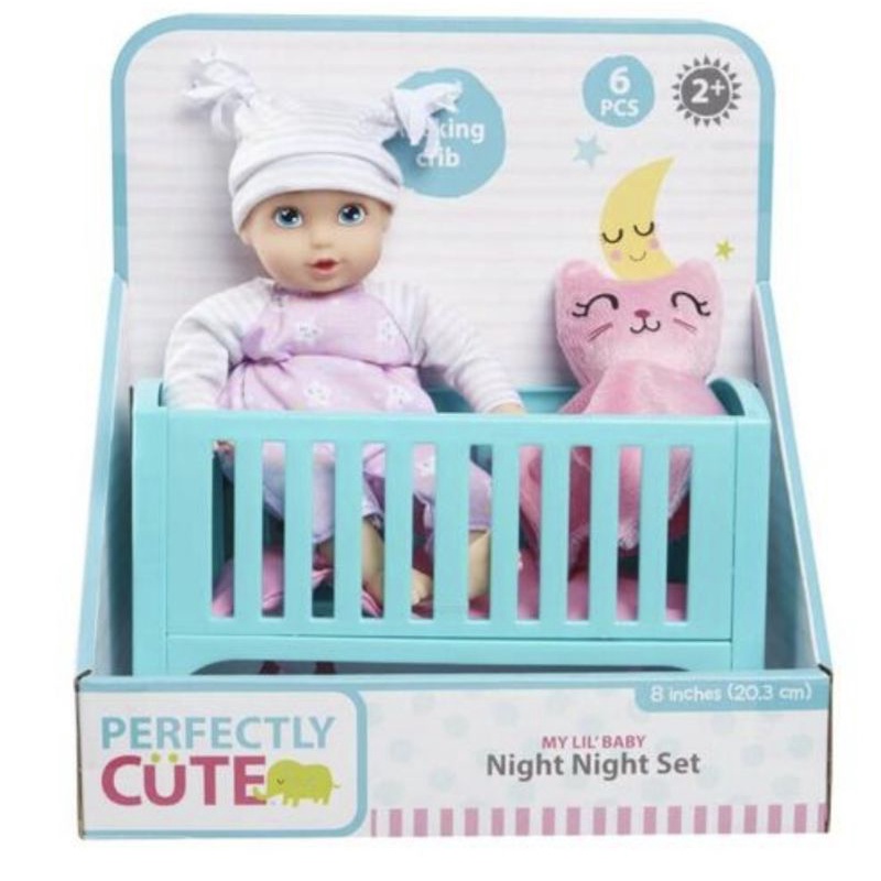 Perfectly Cute doll 8" My Lil' Baby Night Night 6pc Set - Blonde with ...