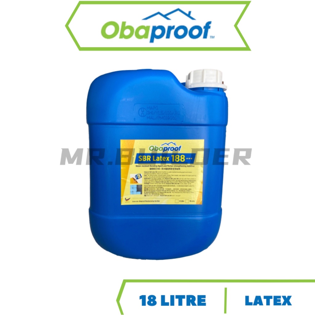 OBAPROOF SBR LATEX 188 18 Litre SUSU ADMIX PLUS LATEX | Shopee Malaysia