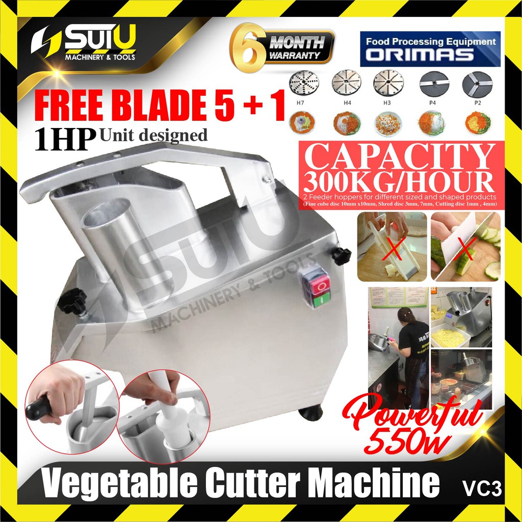 ORIMAS VC3 3/4HP Vegetable Cutting Machine for cutting Vegetables 550W ...