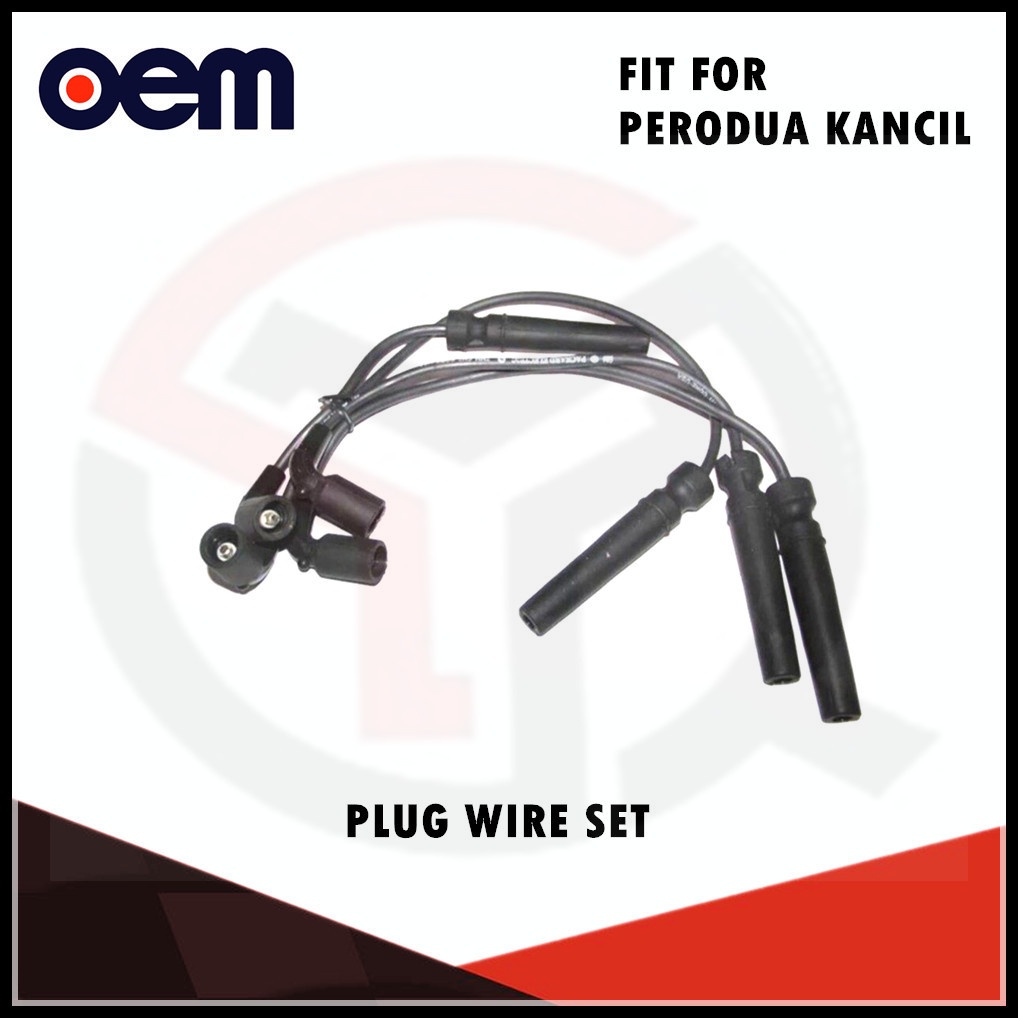 PERODUA KANCIL 660 850 1994-2009 SPARK PLUG CABLE WIRE SET (4 PIECE ...