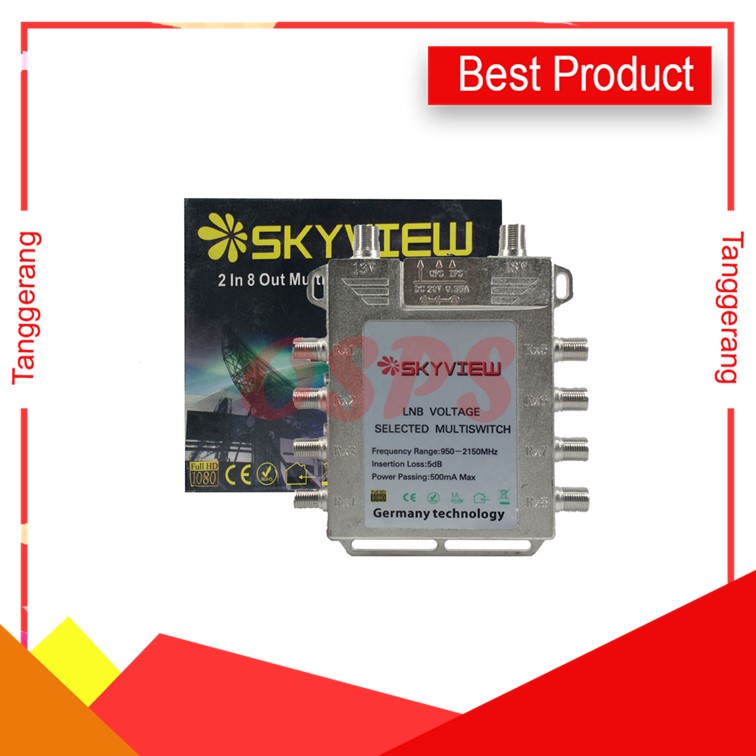 Best Product Skyview divides 1 Satellite 8 Receiver Multiswitch 2x8 OSPS | Shopee Malaysia