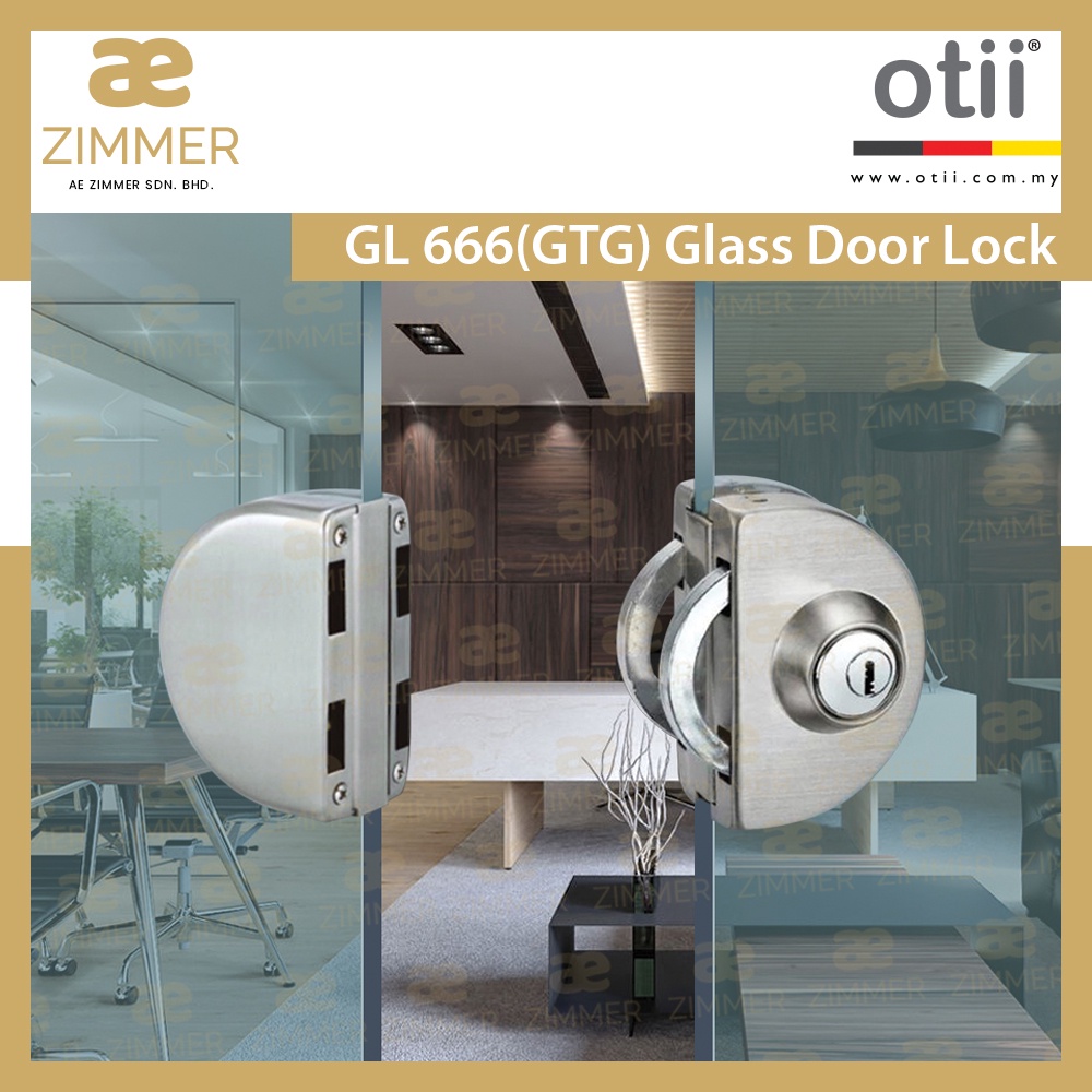 AE Zimmer Otii GL 666(GTG) Glass Door Lock (10494) | Shopee Malaysia