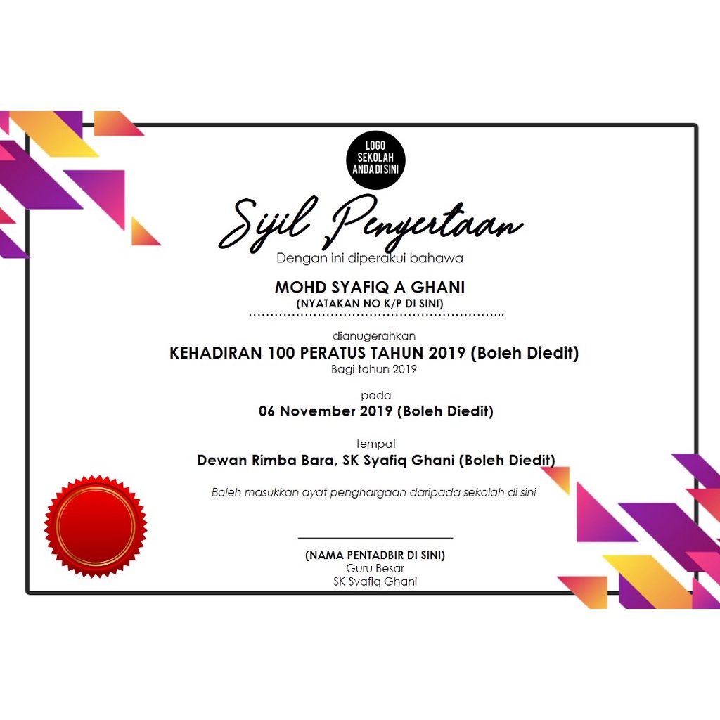 Certificate Print | Sijil Sekolah | Resume | CV | Shopee Malaysia