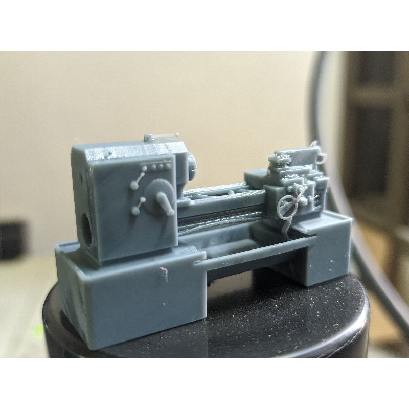 Lathe, drill, milling machine garage bengkel miniature diorama scale 1/ ...