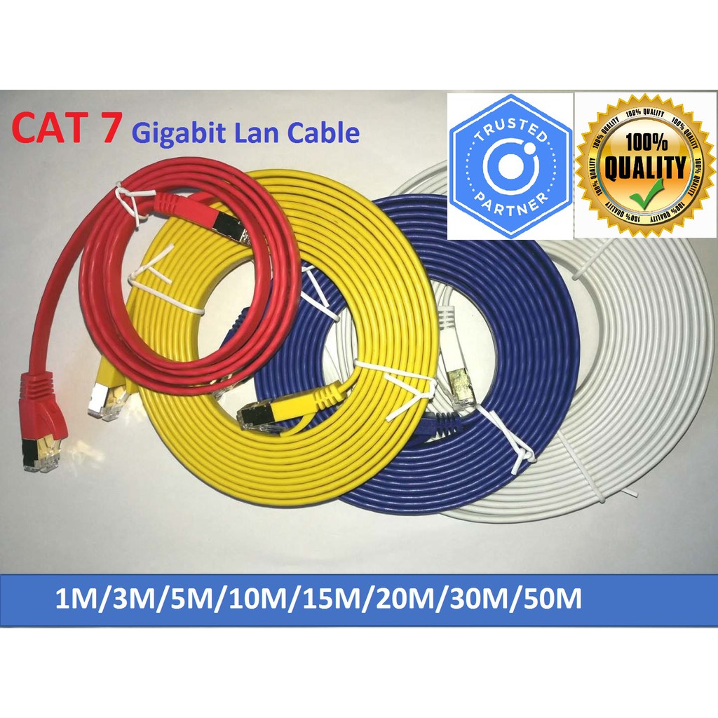 UPTM CAT7 Lan cable flat gigabit ethernet network cable | Shopee Malaysia