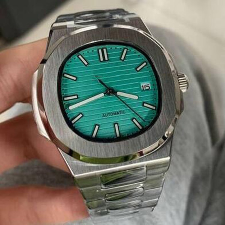 41mm Automatic Mechanical Watch Green Luminous Stainless Steel Case ...